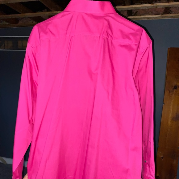 jf j.ferrar | Shirts | Jferrar Slim Fit Pink Dress Shirt 717 12 Neck ...